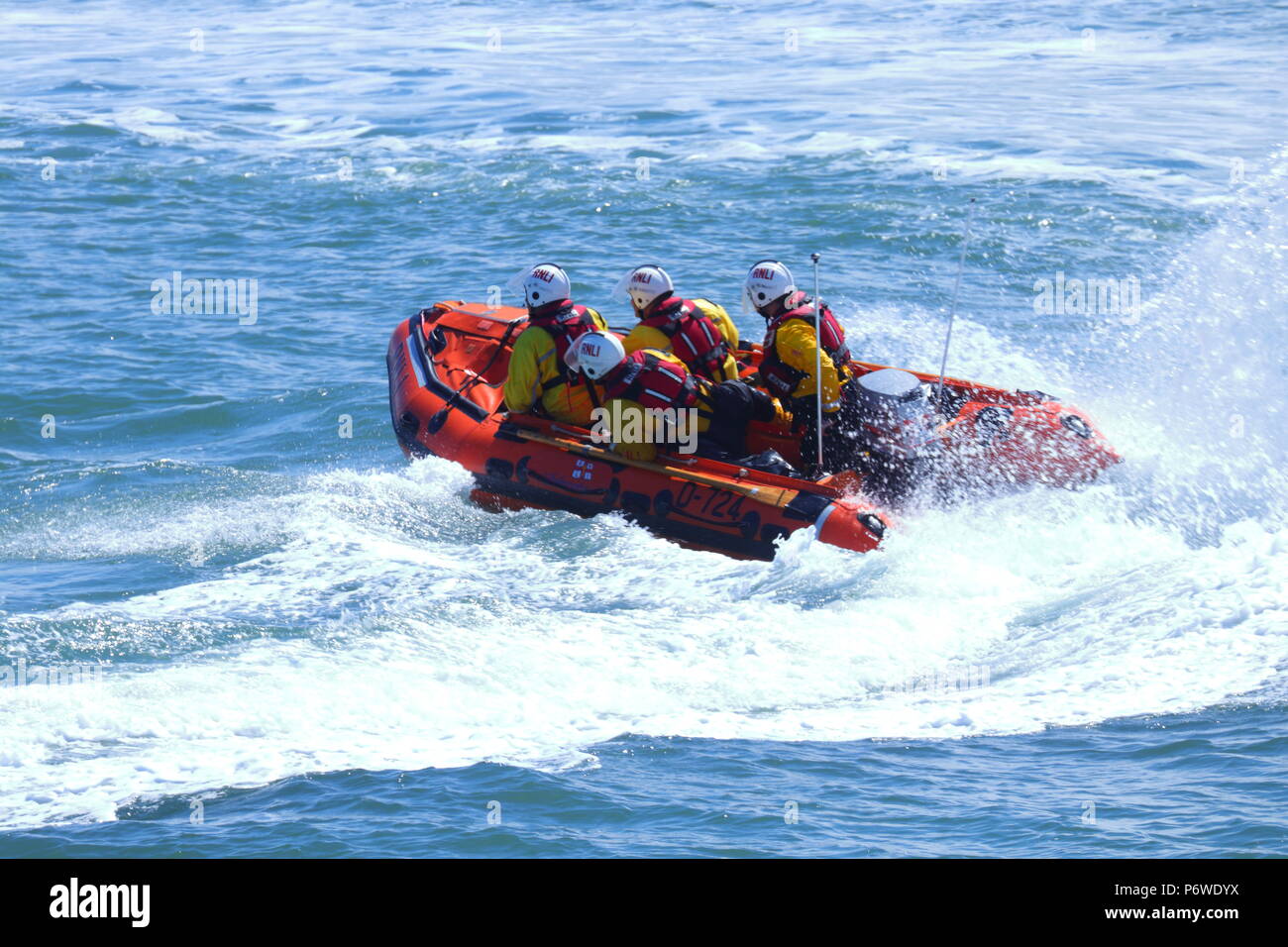 Scarborough RNLI during a training exercise at the Armed Forces Day ...