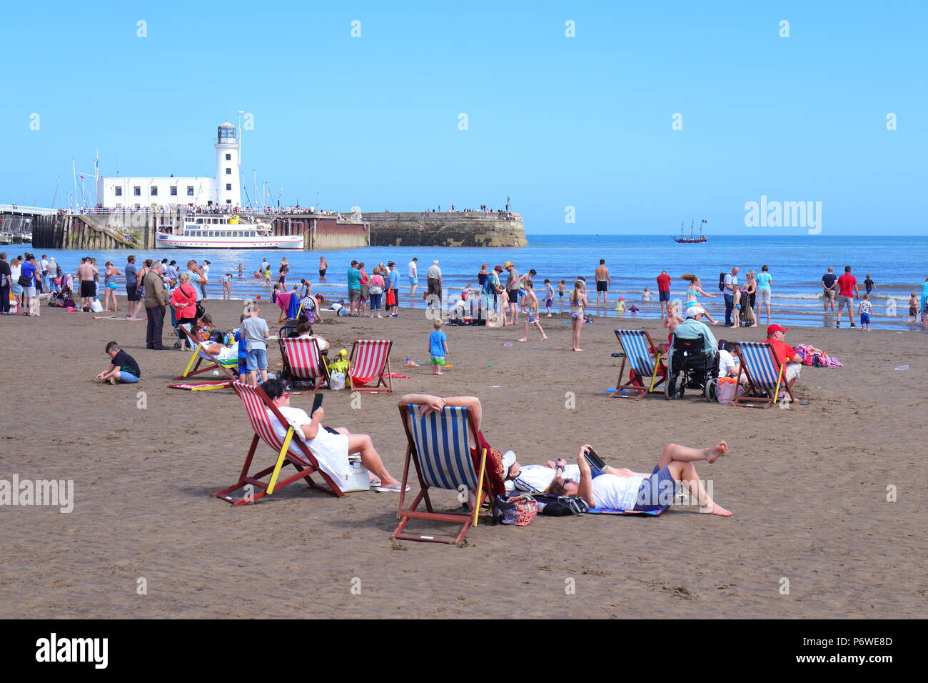 A packed out beach on Scarborough South Shore during Armed Forces Day ...