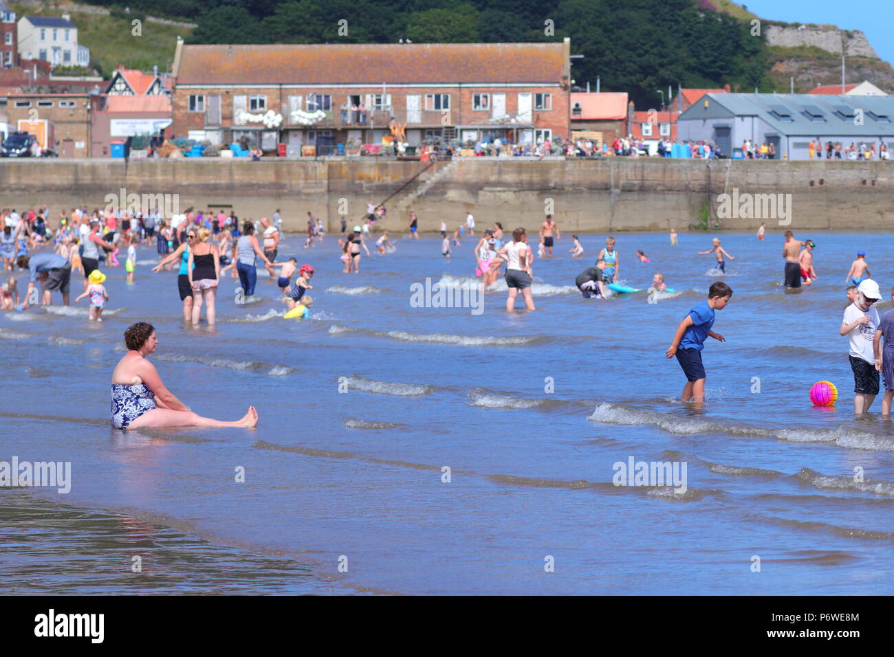 A packed out beach on Scarborough South Shore during Armed Forces Day ...
