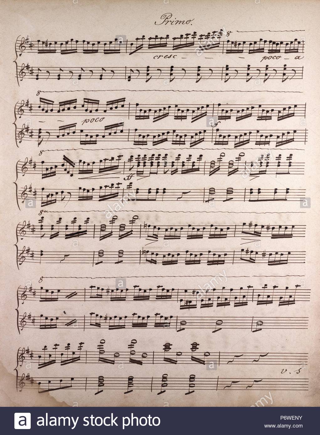 Handwritten Sheet Music Stock Photos & Handwritten Sheet Music Stock ...