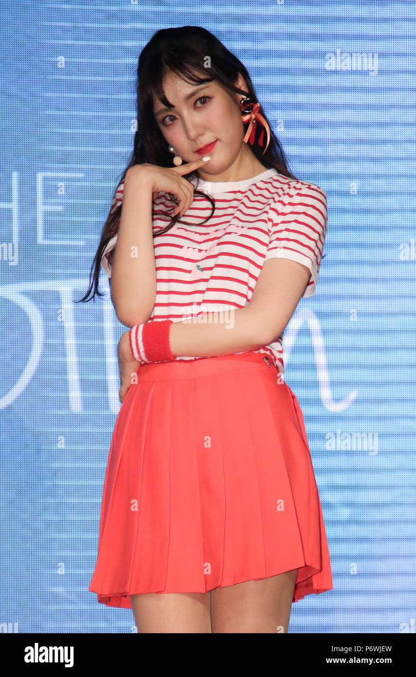 03rd July, 2018. S. Korean girl group Girls Alert Sae Ryung, a member ...