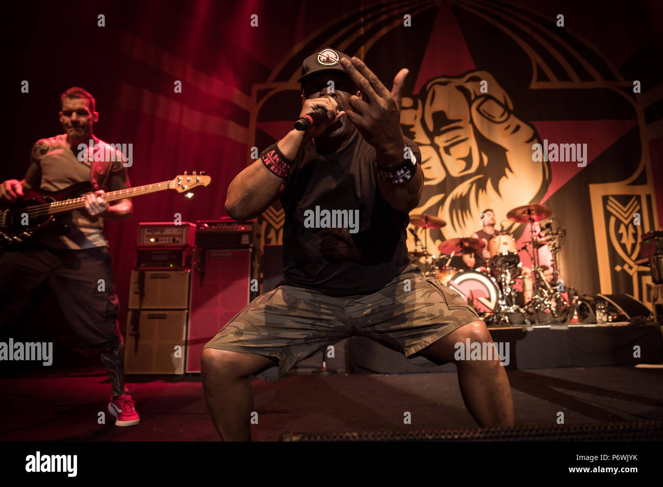 Norway, Oslo - July 2, 2018. The American rap group Prophets of Rage ...