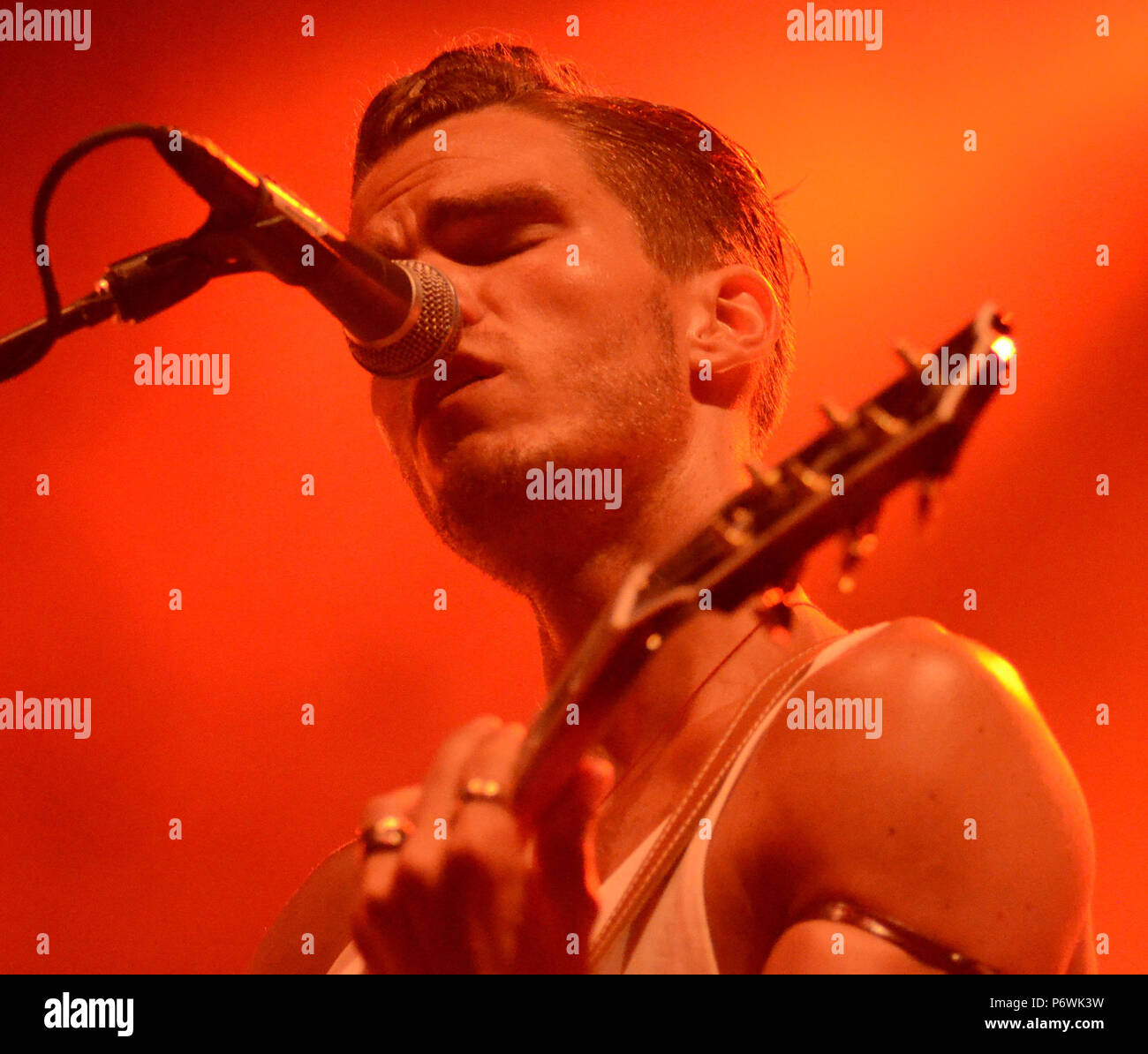 Milwaukee, Wisconsin, USA. 30th June, 2018. Lead singer JJ Julius Son ...