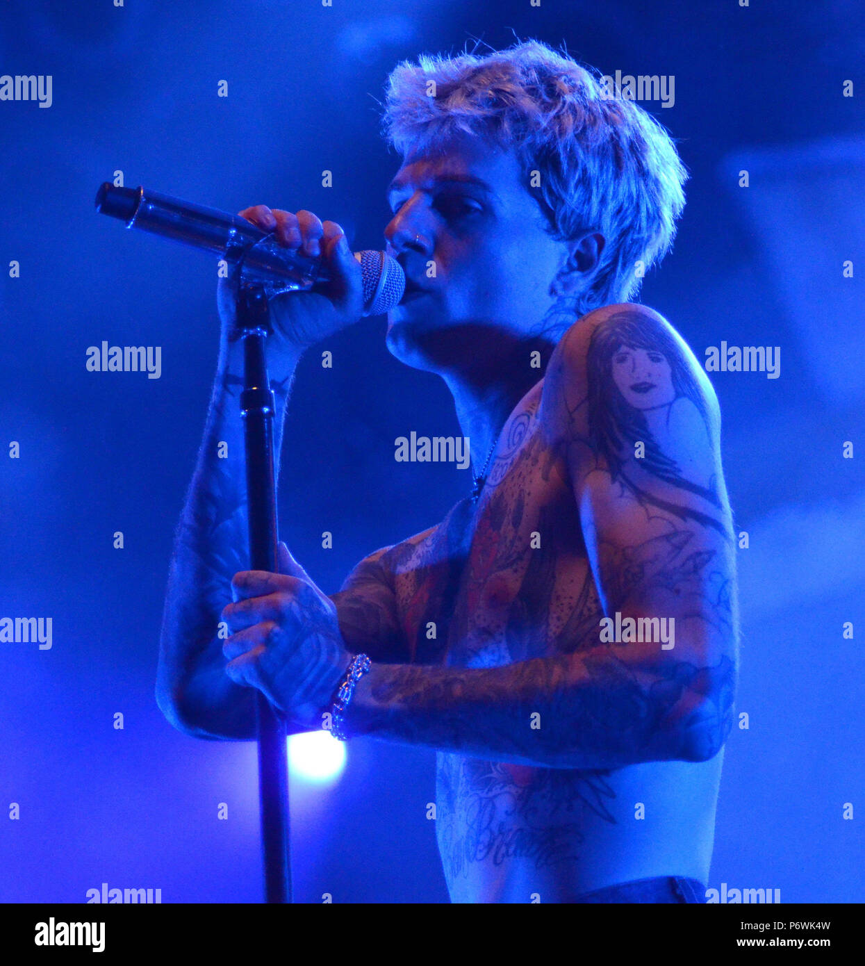 Milwaukee, Wisconsin, USA. 1st July, 2018. Lead singer Jesse Rutherford ...