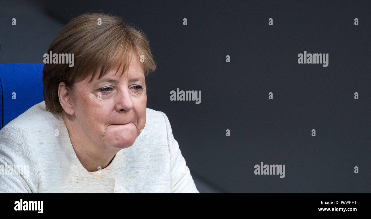 Berlin, Germany. 03rd July, 2018. German Chancellor from the Christian ...