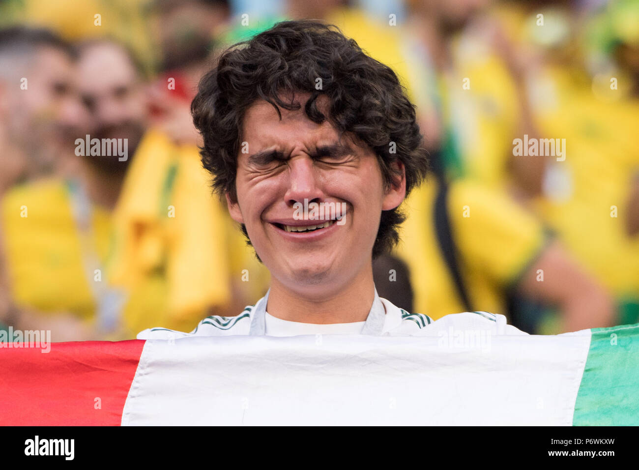 Brazil fan crying fifa world cup hi-res stock photography and images ...