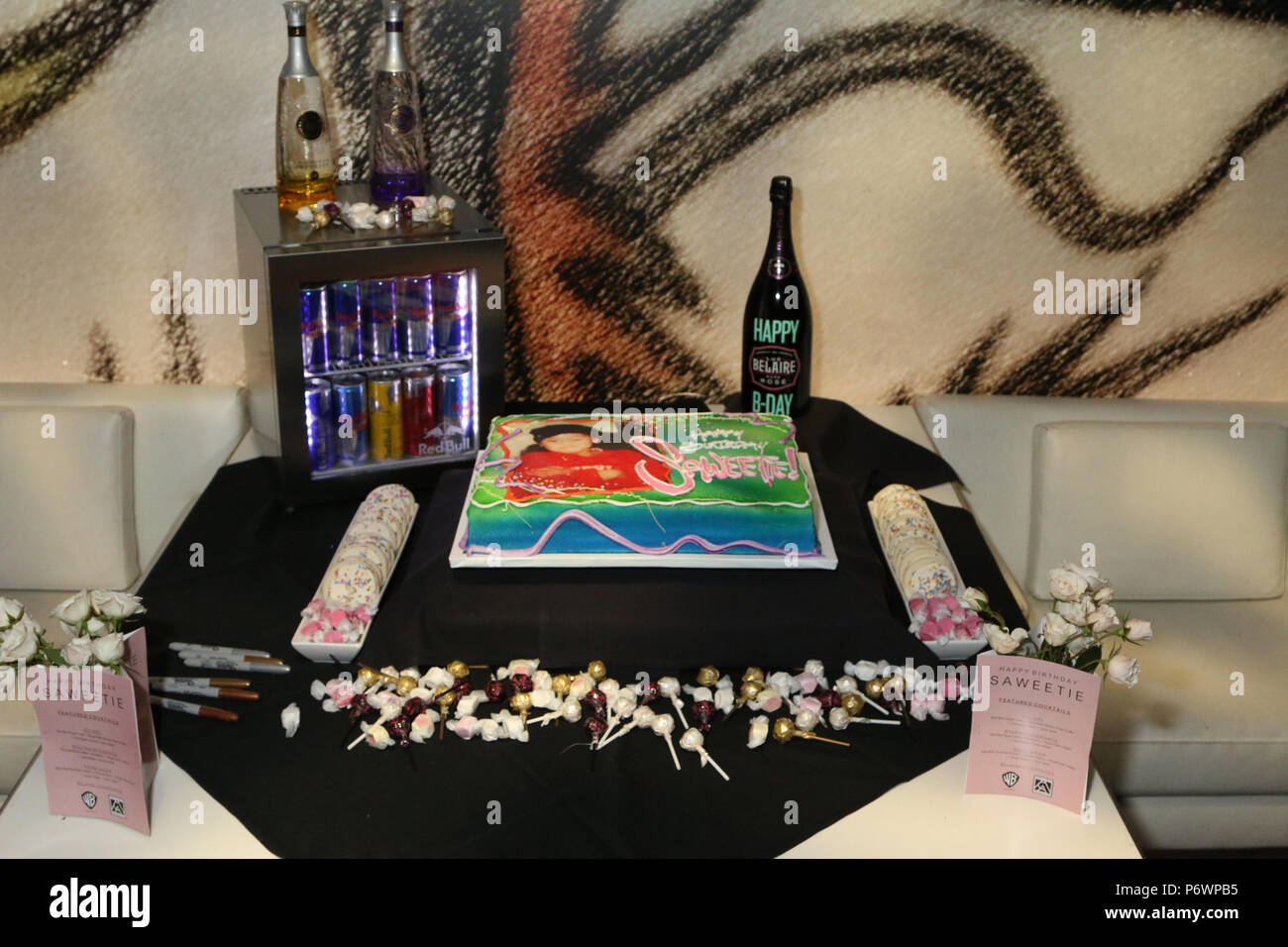 HOLLYWOOD, CA - JULY 2, 2018 Saweetie celebrates her "High Maintenance ...