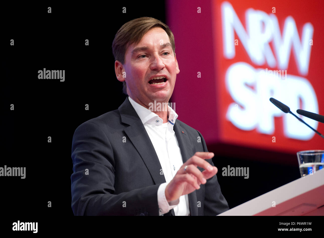 Bochum, Deutschland. 23rd June, 2018. Sebastian HARTMANN, new SPD state ...