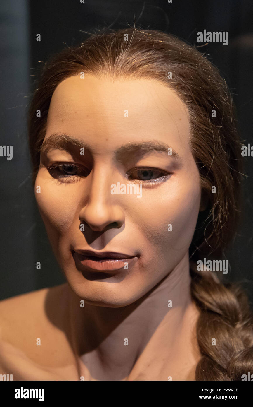 15 June 2018, Bad Grund, Germany: A replica of a member of the world's ...