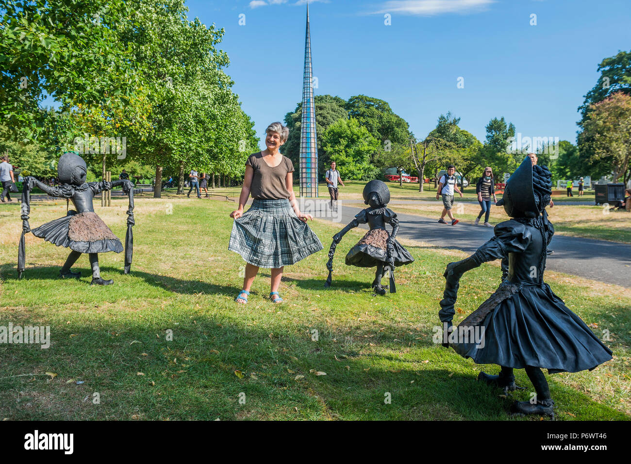 London, UK. 3rd July 2018. Laura Ford (pictured), Dancing Clog Girls ...