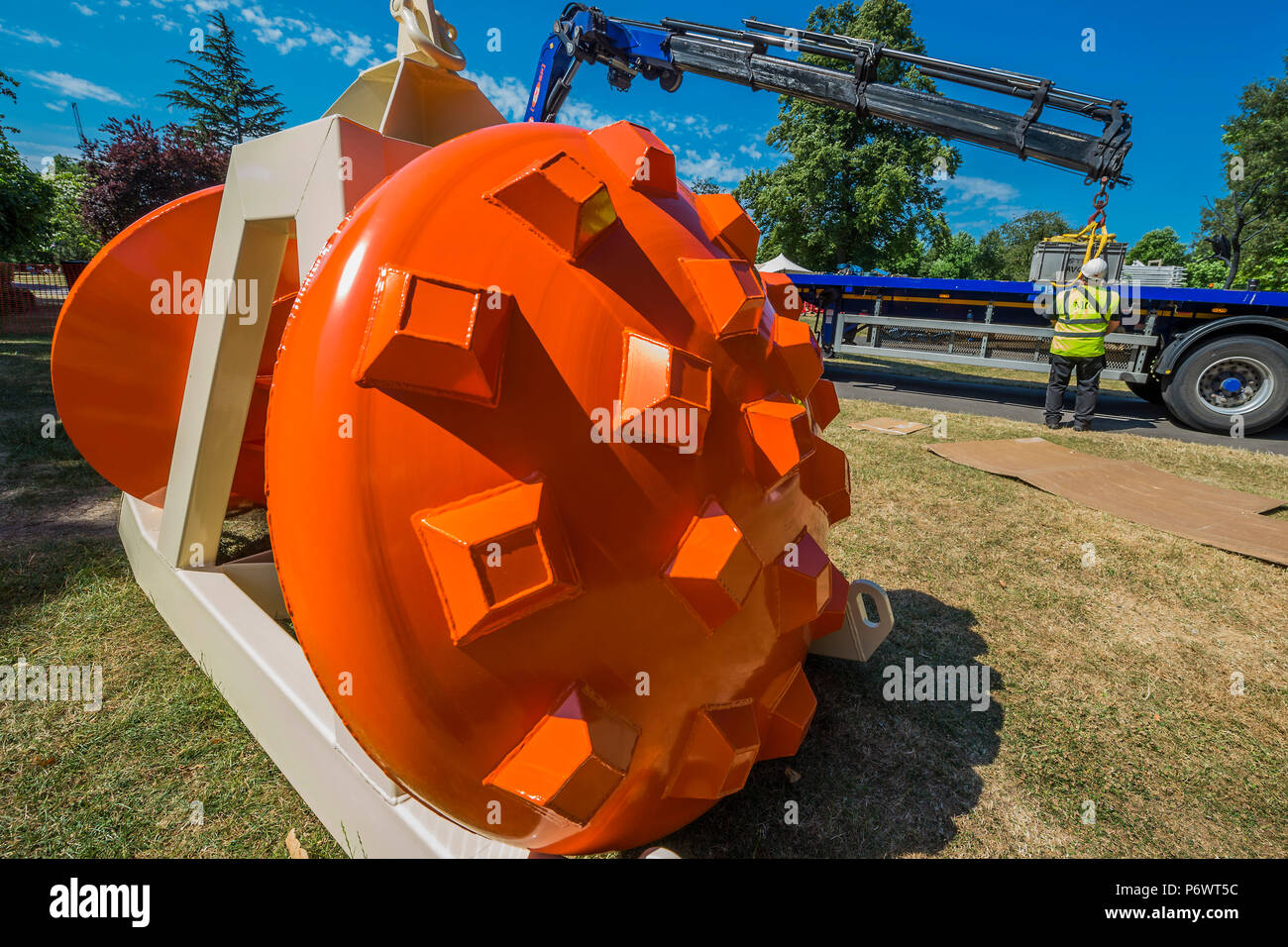 London, UK. 3rd July 2018. James Capper, Treadpad A and B, 2018 ...