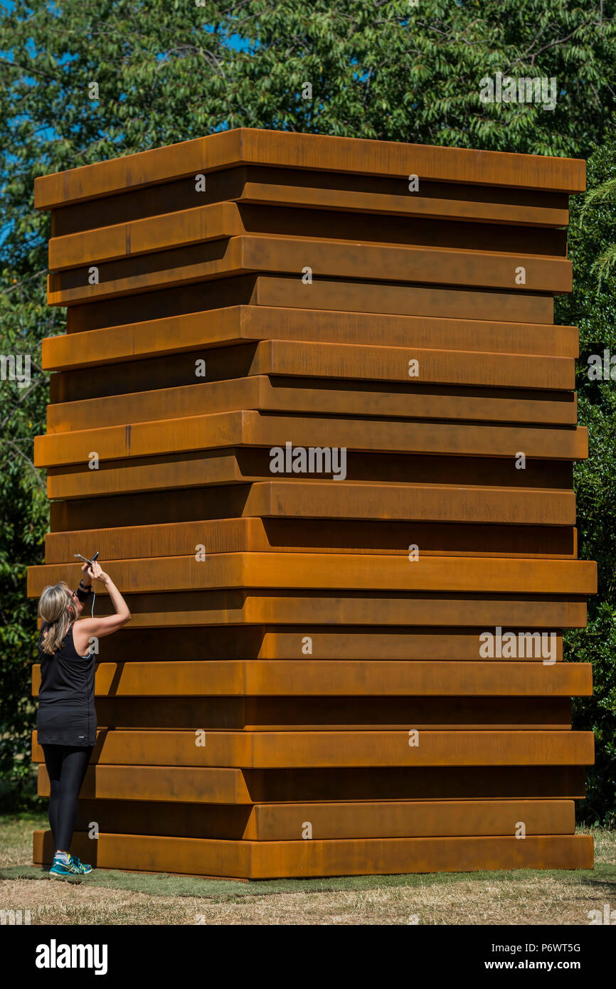 London, UK. 3rd July 2018. Sean Scully, Shadow Stack, 2018, - Frieze ...