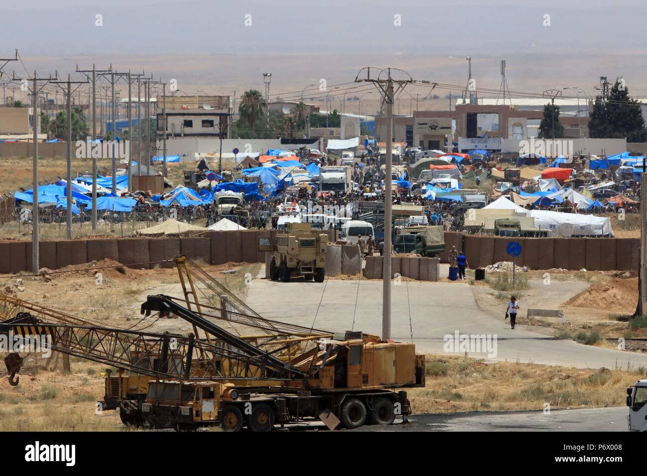 Amman. 3rd July, 2018. Photo taken from the Jordanian side on July 3 ...