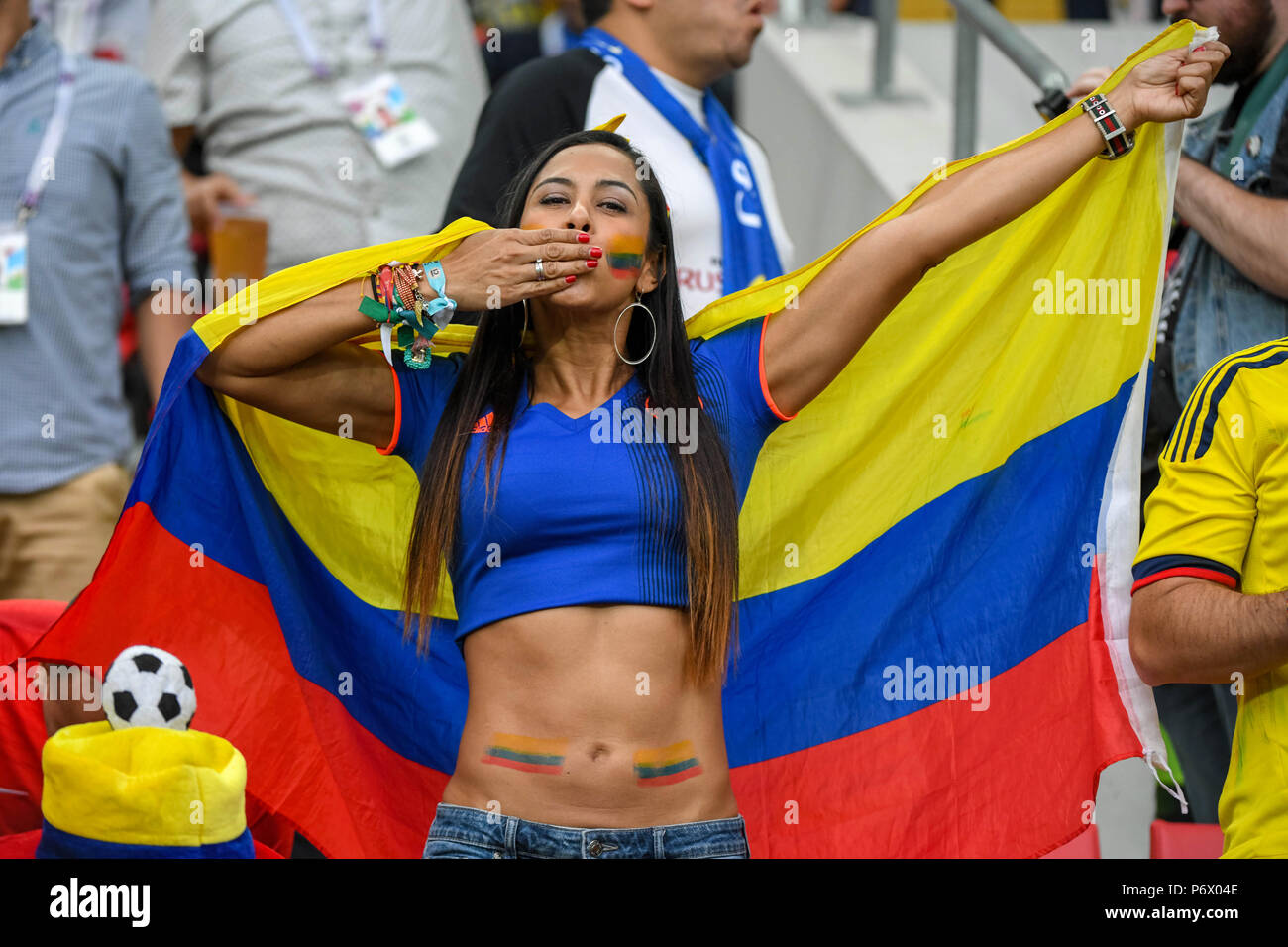 Hot Colombian Soccer Fans