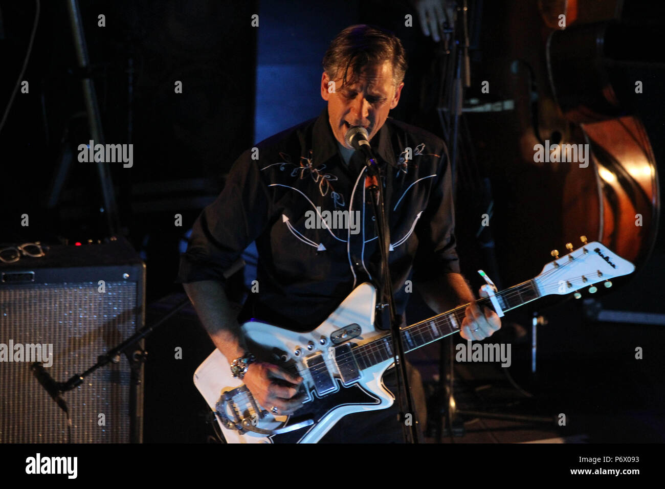 Athens, Greece. 3rd July, 2018. Singer Joey Burns. Calexico in concert ...