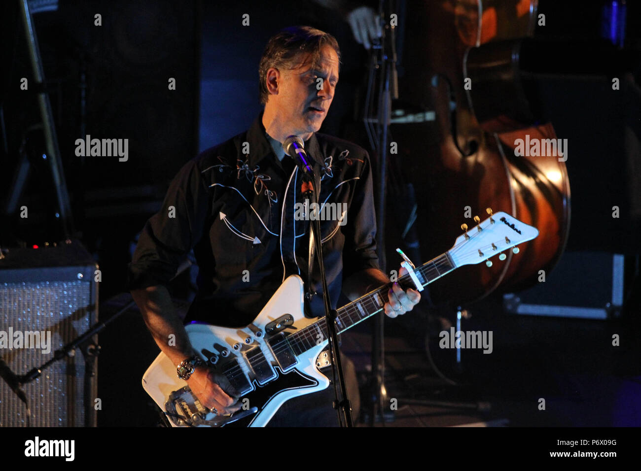Athens, Greece. 3rd July, 2018. Singer Joey Burns. Calexico in concert ...