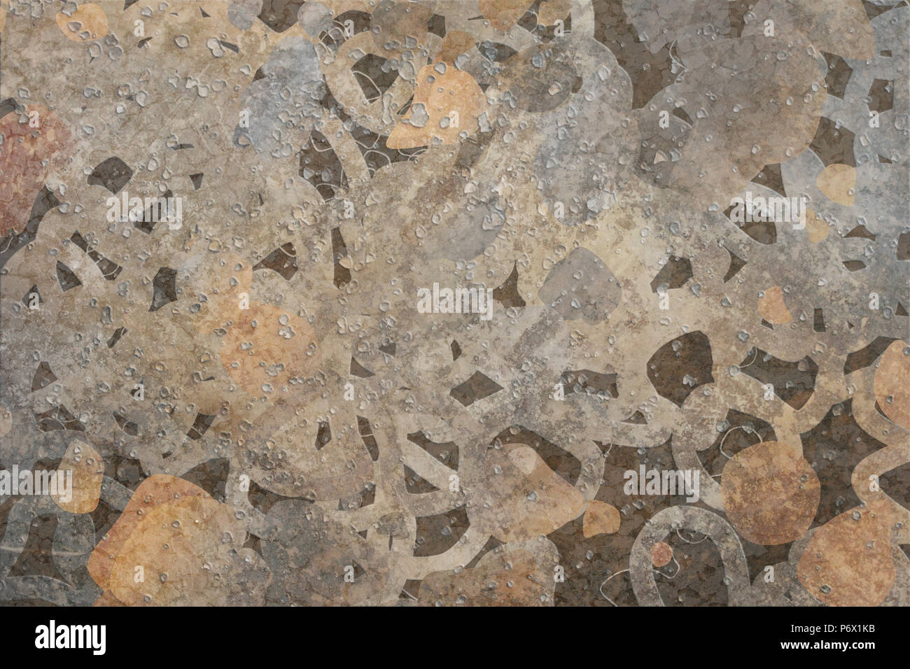 Grunge & rough. Abstract conceptual geometric blended messy shapes ...