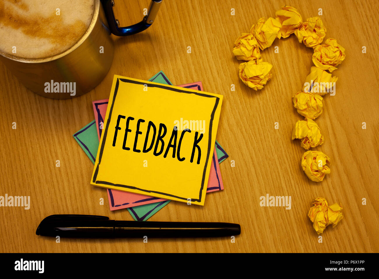 Writing note showing Feedback. Business photo showcasing Customer ...