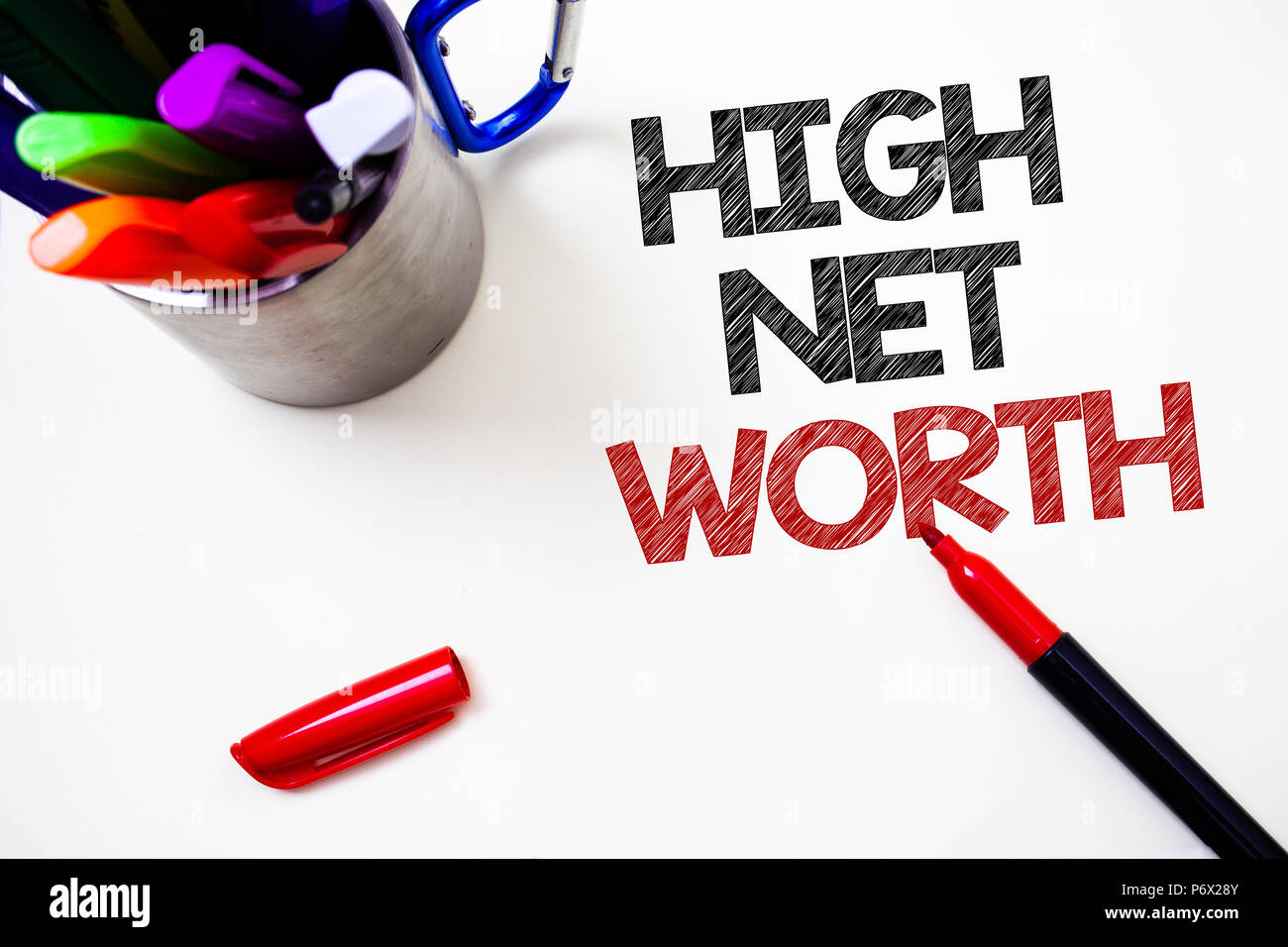Text sign showing High Net Worth. Conceptual photo having high-value ...