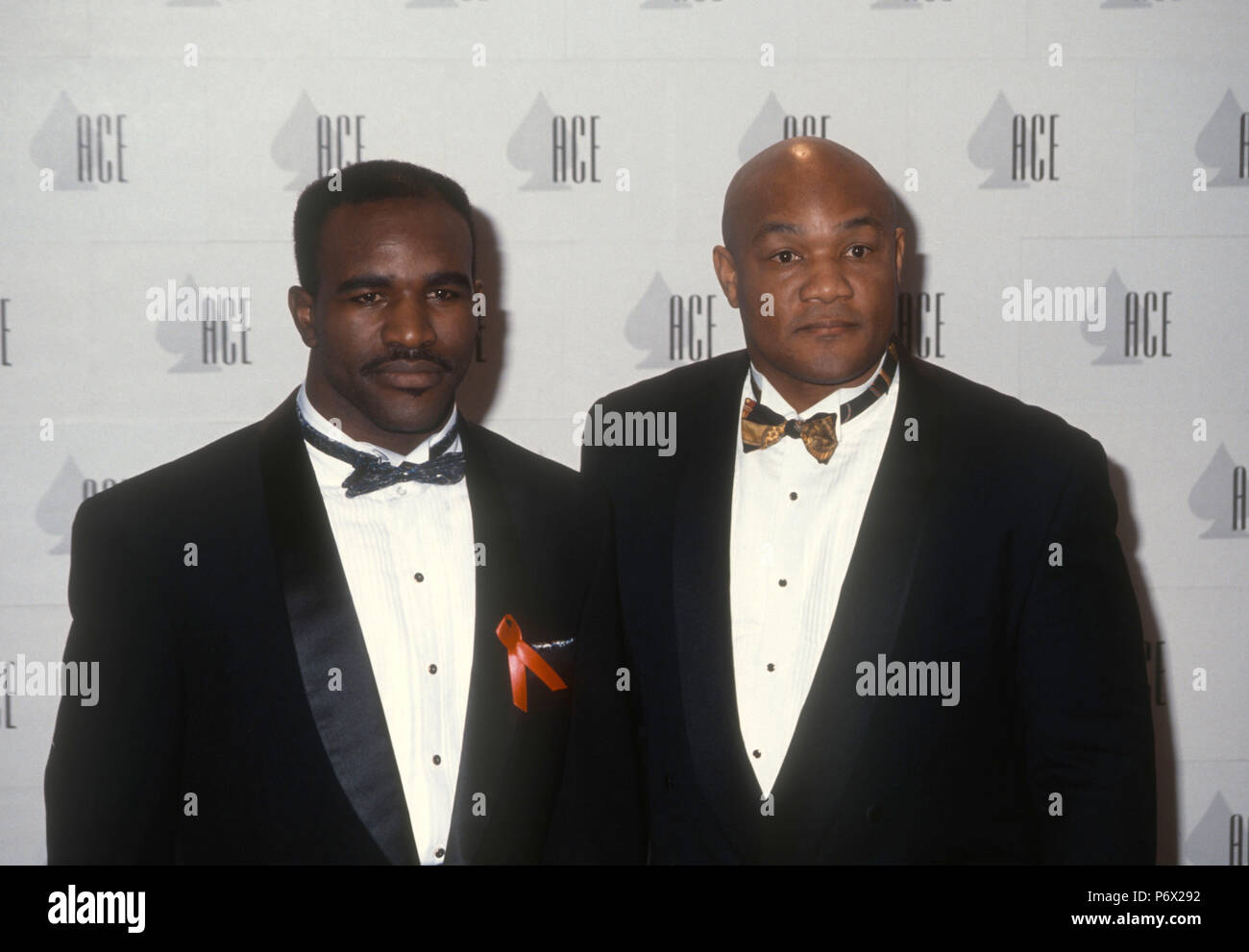HOLLYWOOD, CA - JANUARY 12: (L-R) American professional boxers Evander ...