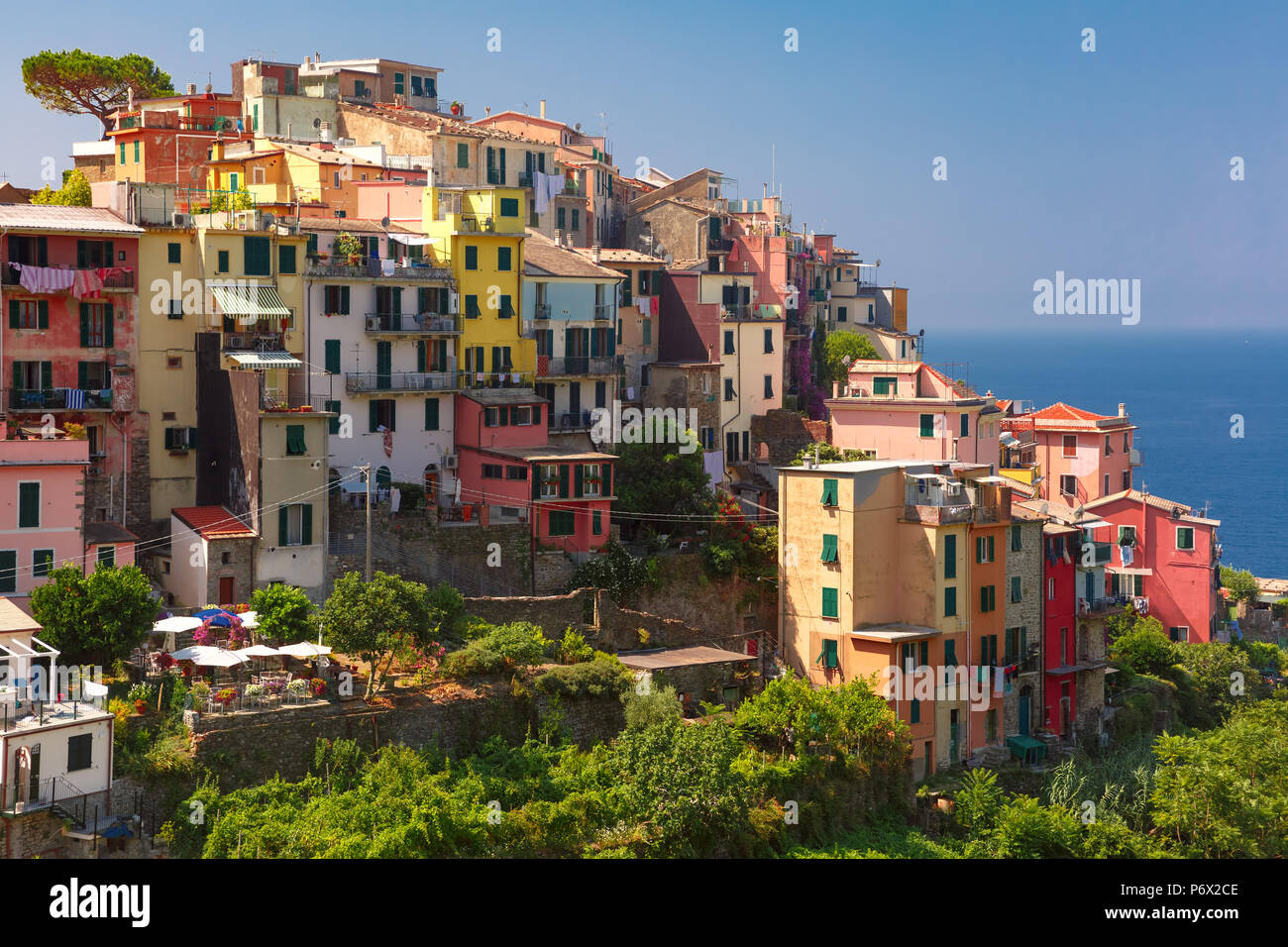 Panorama of Corniglia, Cinque Terre, Liguria, Italy Stock Photo - Alamy