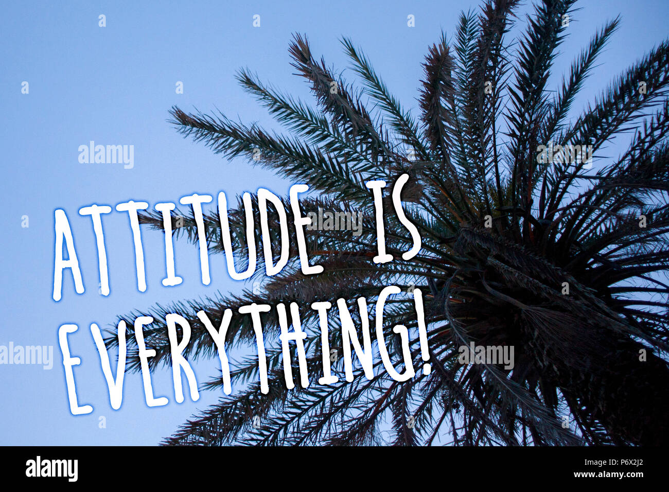 Handwriting text Attitude Is Everything. Concept meaning Personal ...