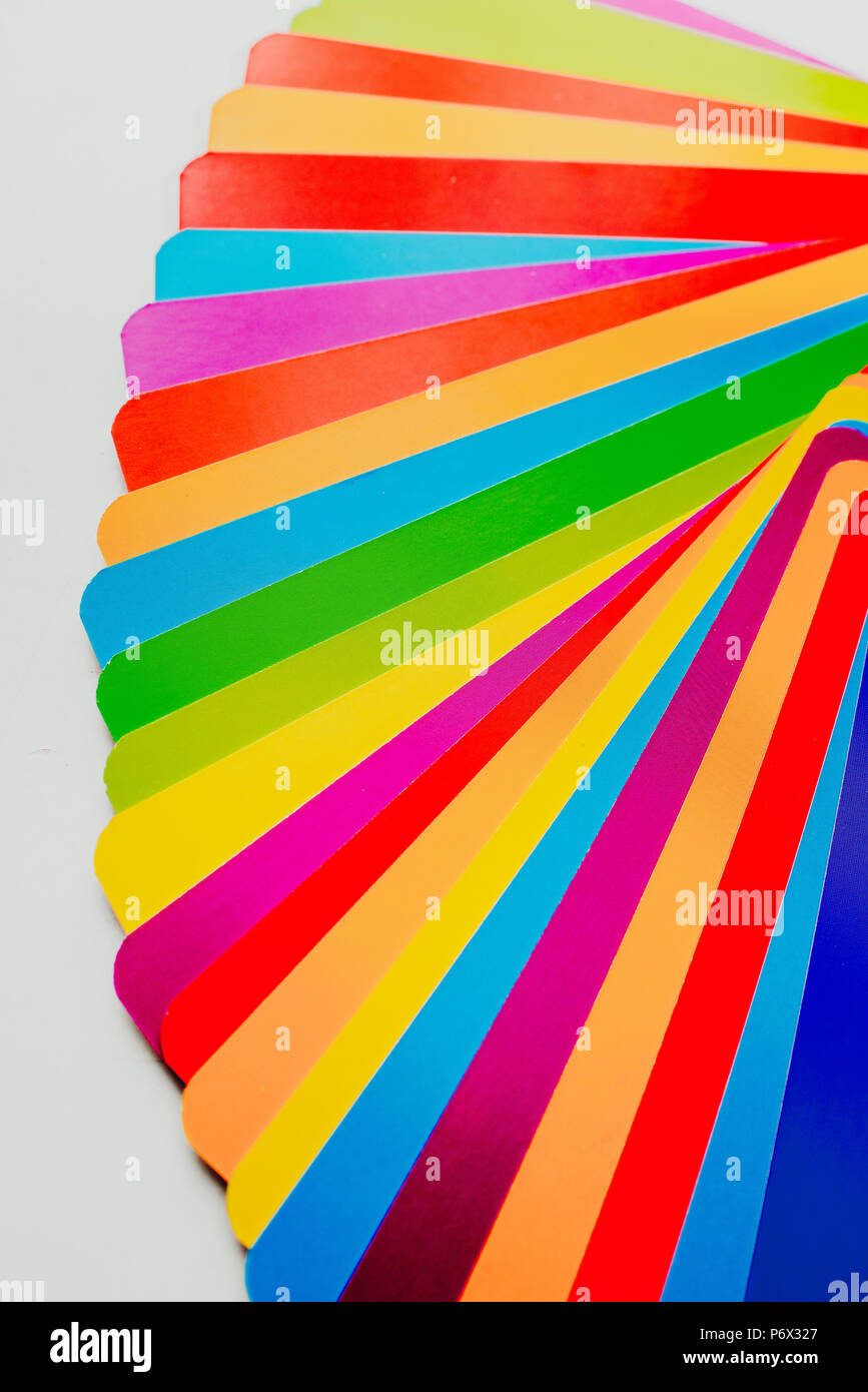 Guide color chart Stock Photo - Alamy