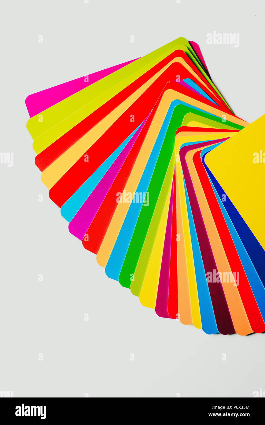 Guide color chart Stock Photo - Alamy