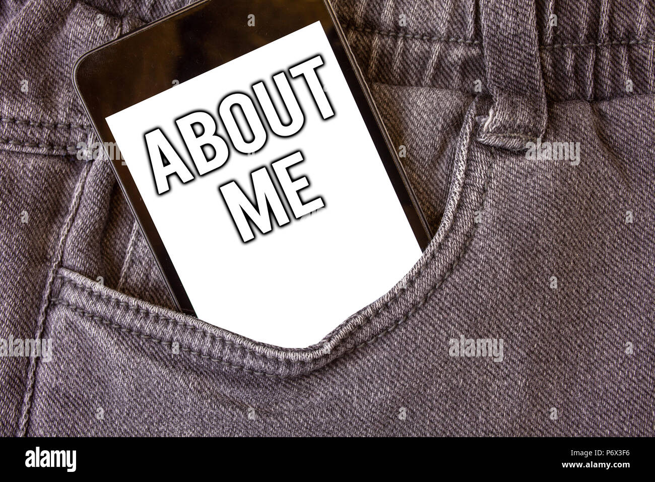 Word writing text About Me. Business concept for Personality Behavior ...