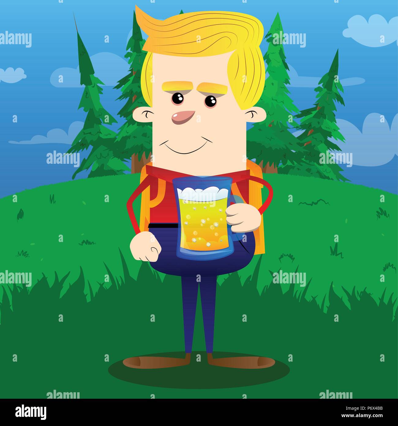 Teenager boy alcohol Stock Vector Images - Alamy