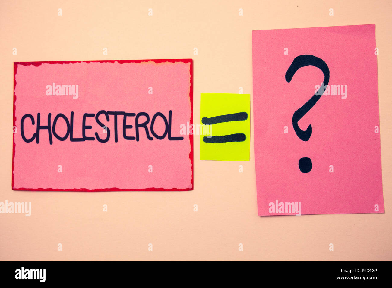 Handwriting text Cholesterol. Concept meaning Low Density Lipoprotein ...