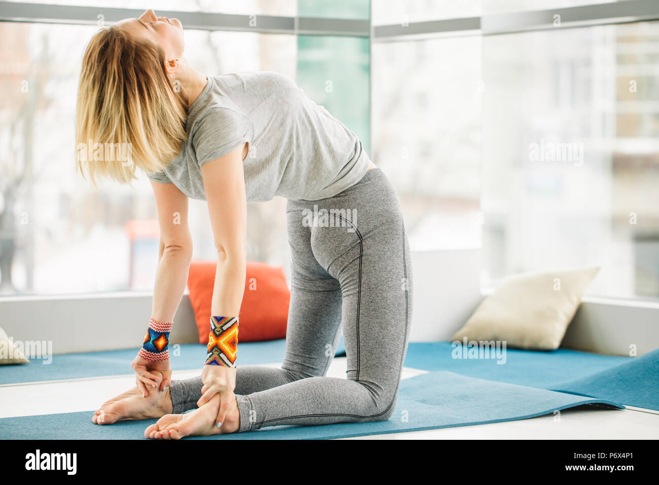 Standing backward bend exercise hi-res stock photography and images - Alamy