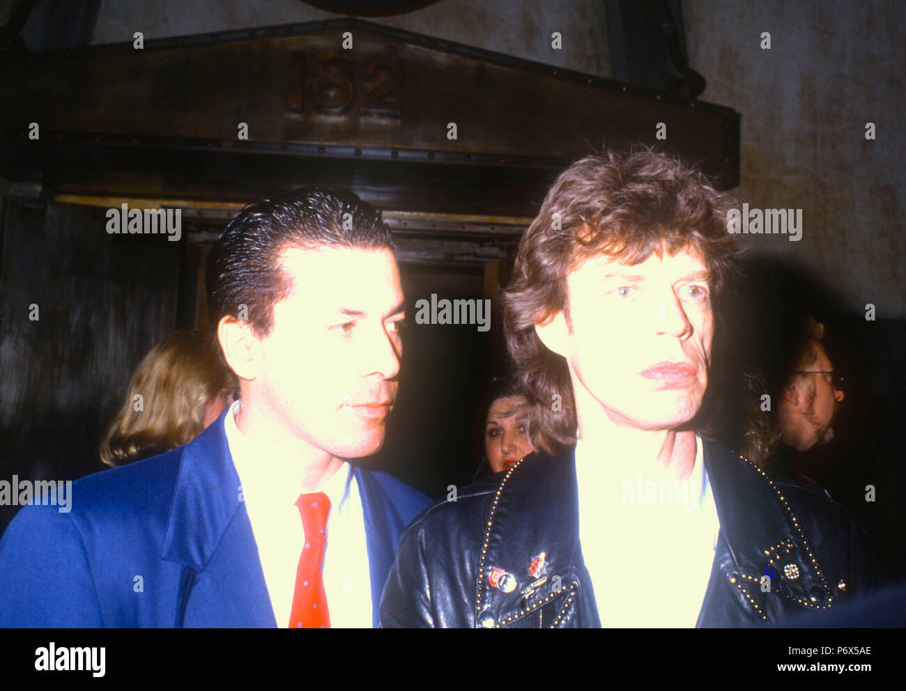 HOLLYWOOD, CA - JANUARY 16: Singer Mick Jagger attends the Premiere of Warner Bros. 'Freejack ...