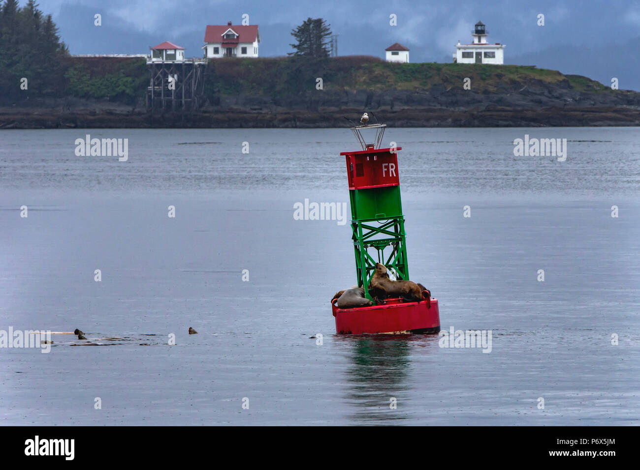 Inside passage usa alaska lighthouse hi-res stock photography and ...