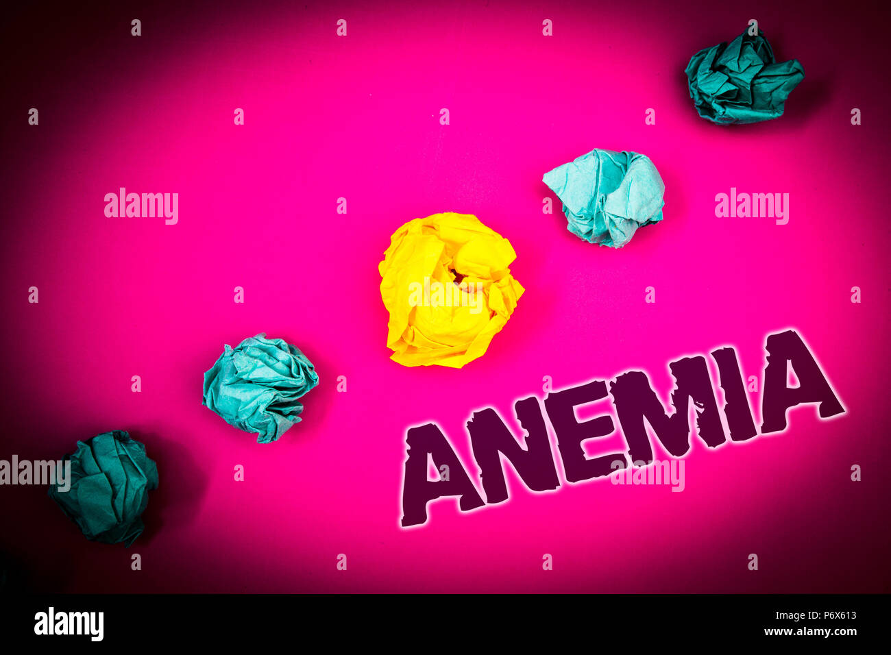 Text sign showing Anemia. Conceptual photo Bloodlessness Disease Severe ...