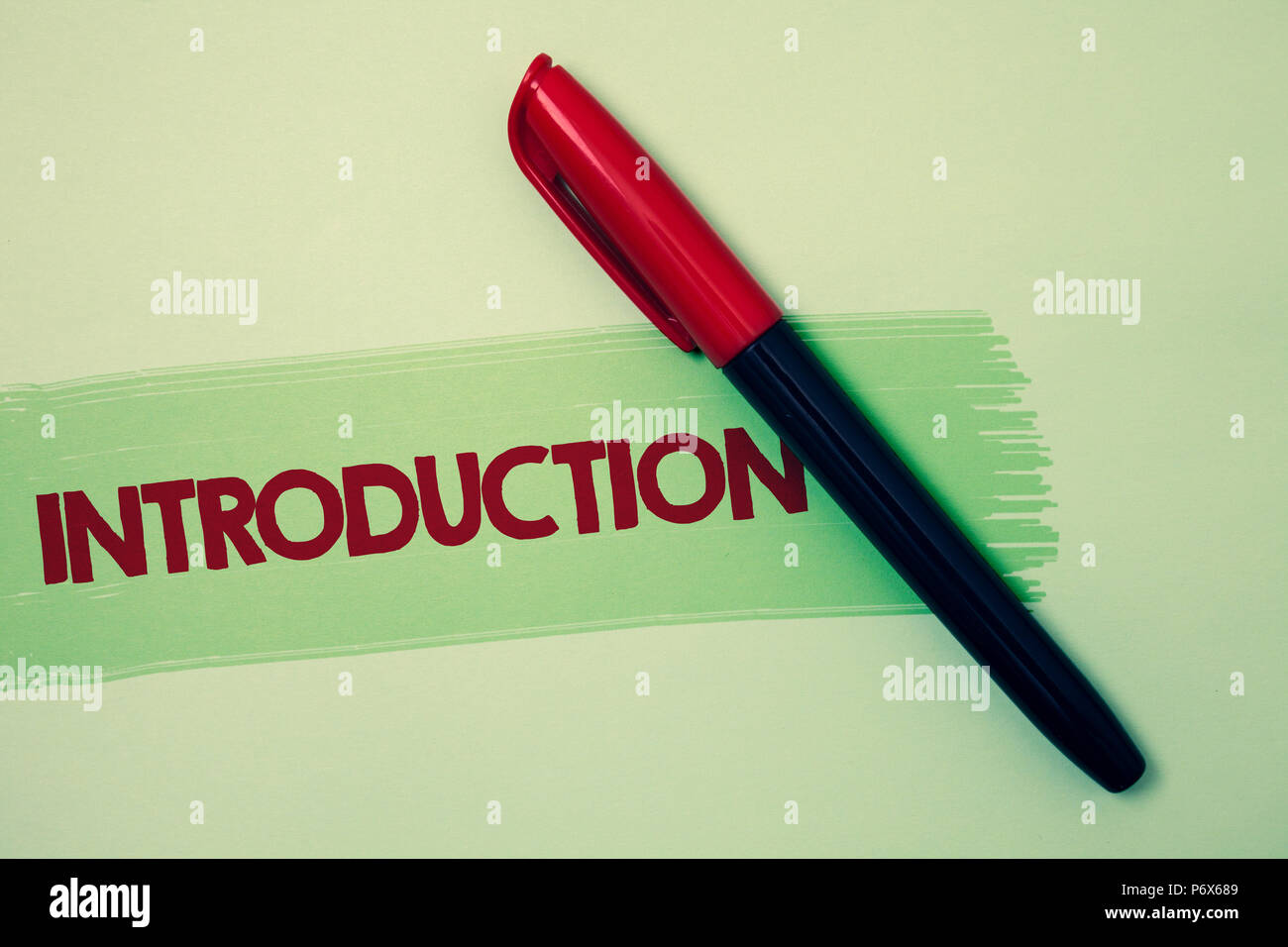 Conceptual hand writing showing Introduction. Business photo showcasing ...