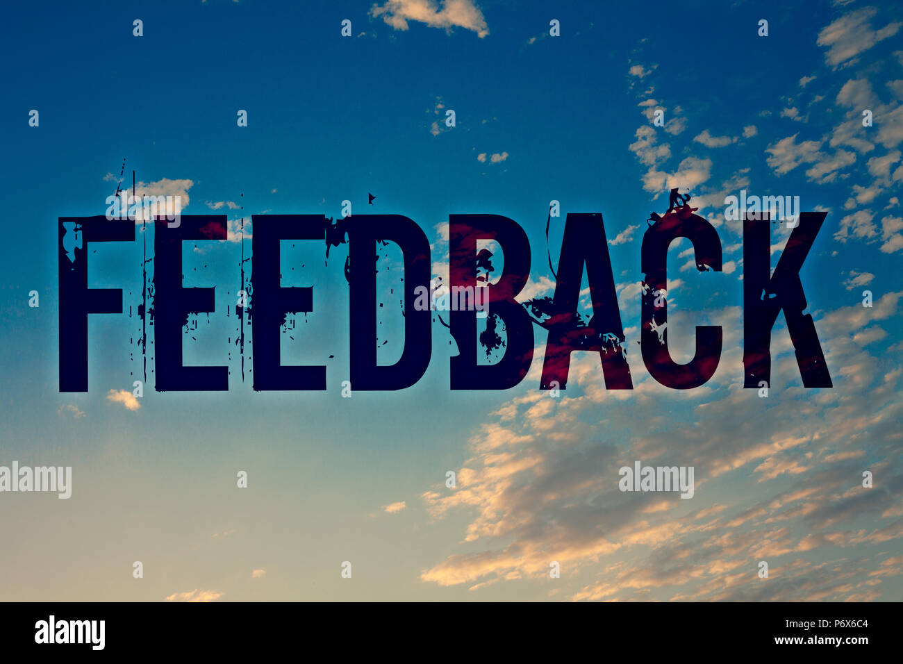 Text sign showing Feedback. Conceptual photo Customer Review Opinion ...
