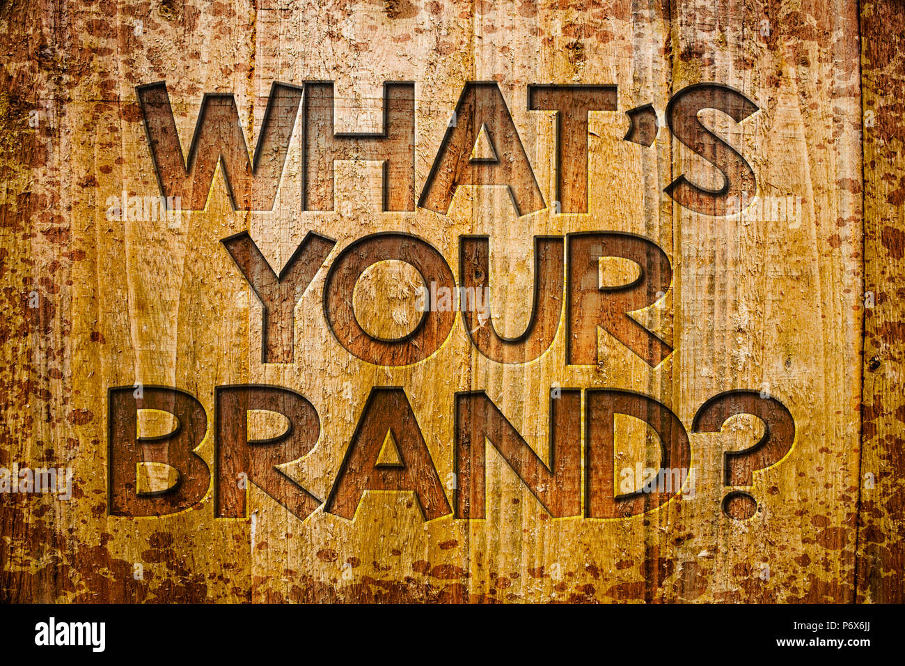 Conceptual hand writing showing What'S Your Brand Question. Business ...