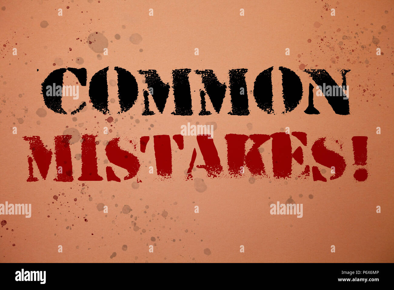 Handwriting text writing Common Mistakes Motivational Call. Concept ...