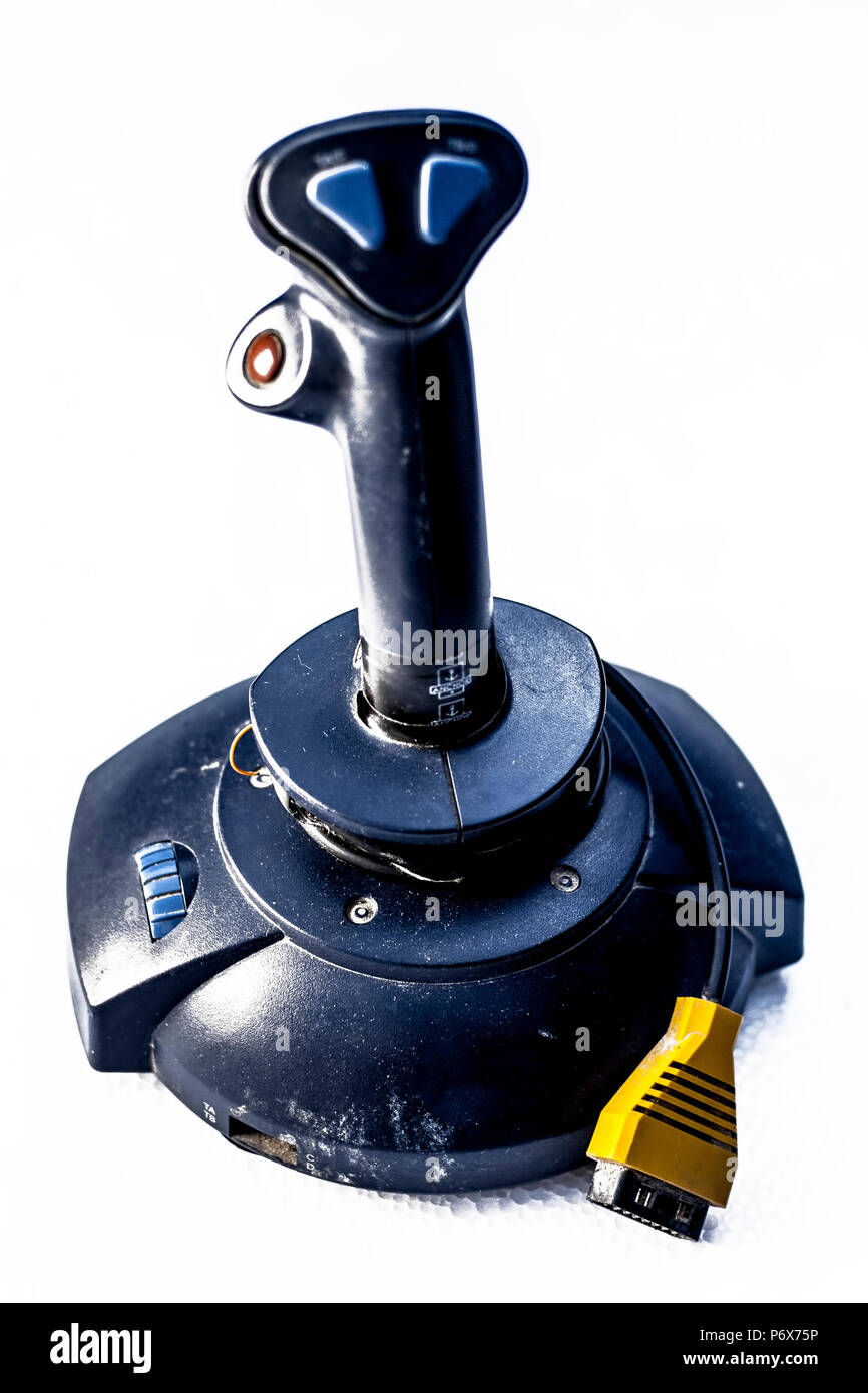 Gamepad icon black background white Cut Out Stock Images & Pictures - Alamy