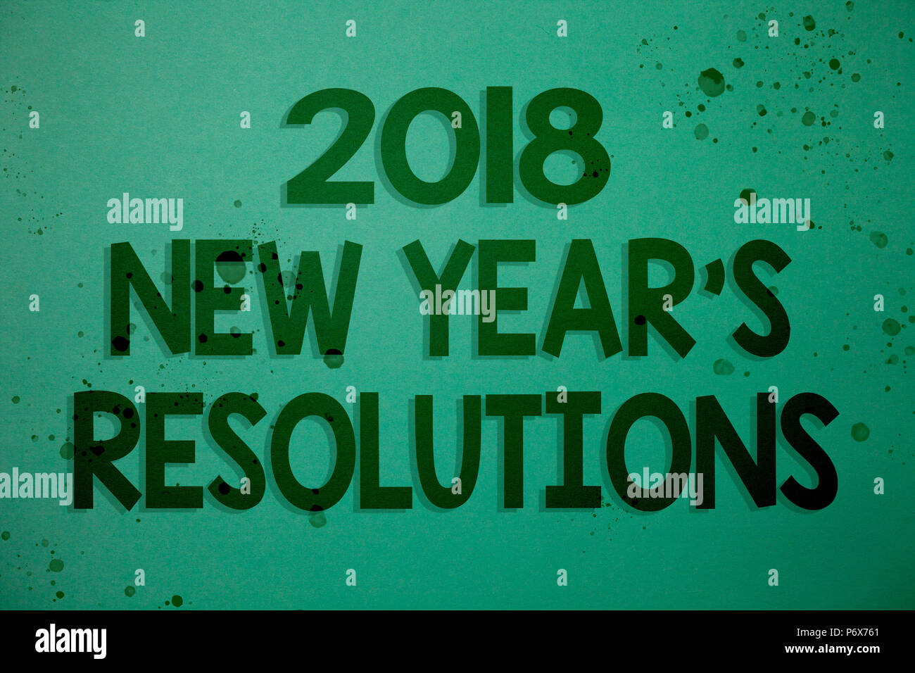 Writing note showing 2018 New Year'S Resolutions. Business photo ...