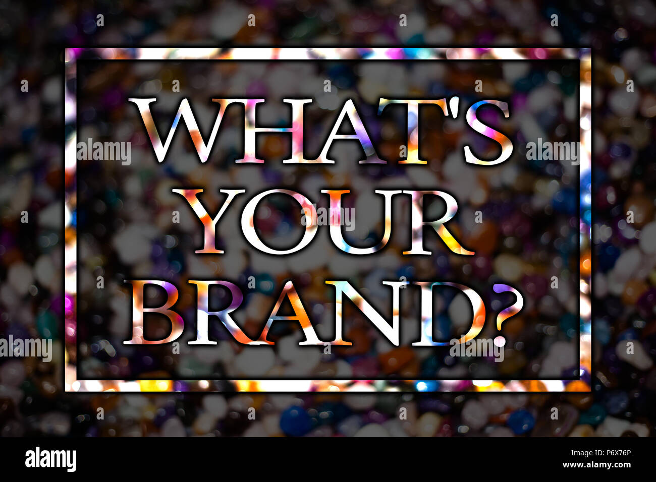 Text sign showing What'S Your Brand Question. Conceptual photo asking ...