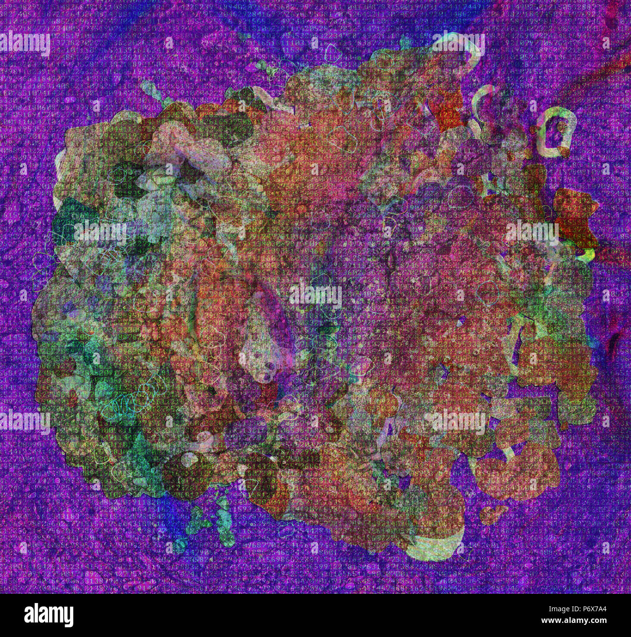 Grunge & rough. Abstract conceptual geometric blended messy shapes ...