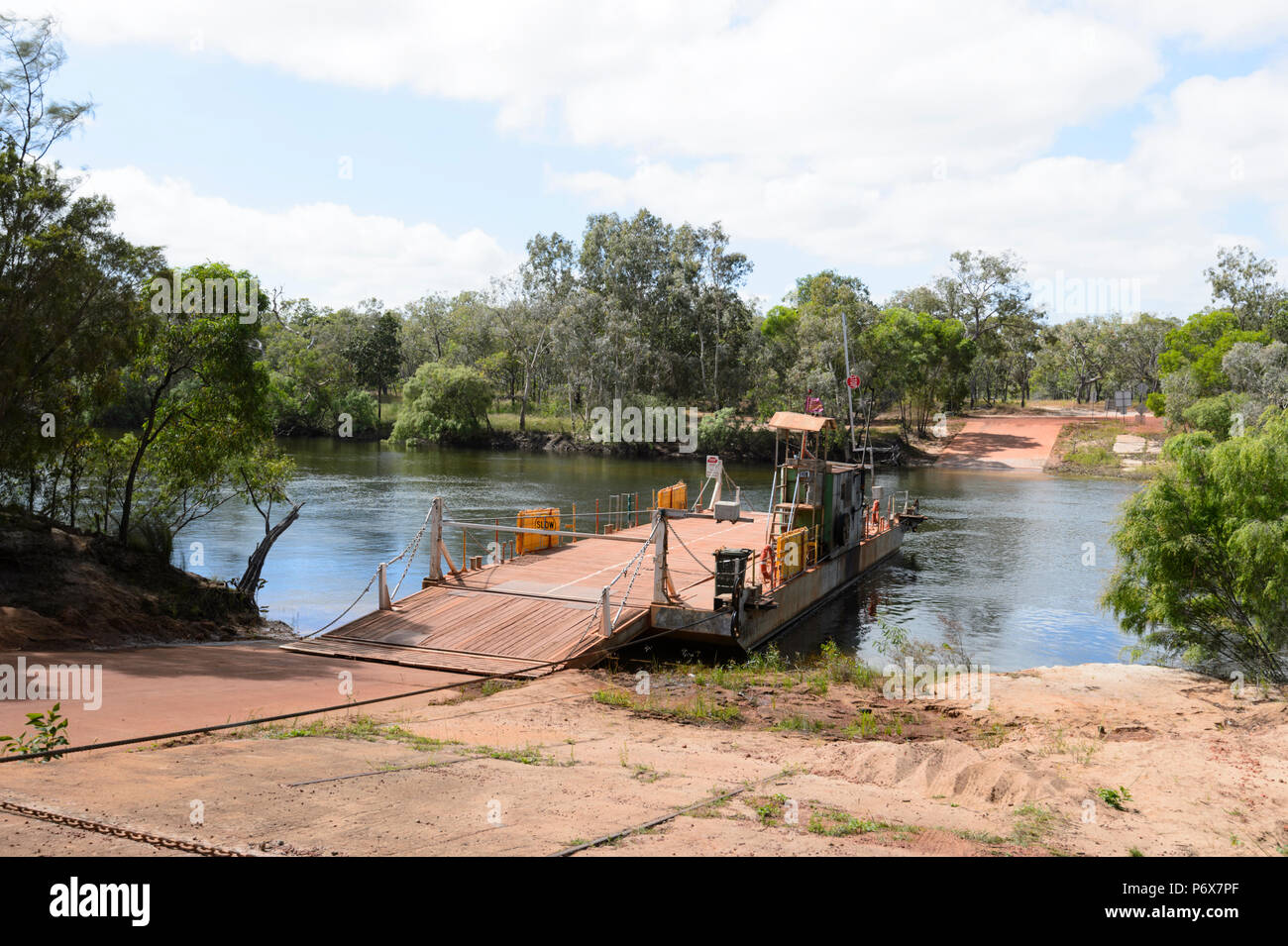 Car Ferry across the Jardine River, Cape York Peninsula, Far North ...