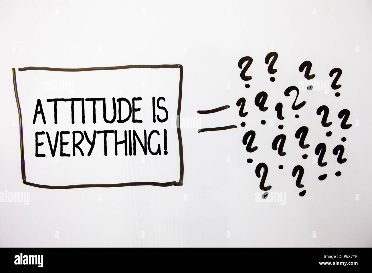 Text sign showing Attitude Is Everything. Conceptual photo Personal ...