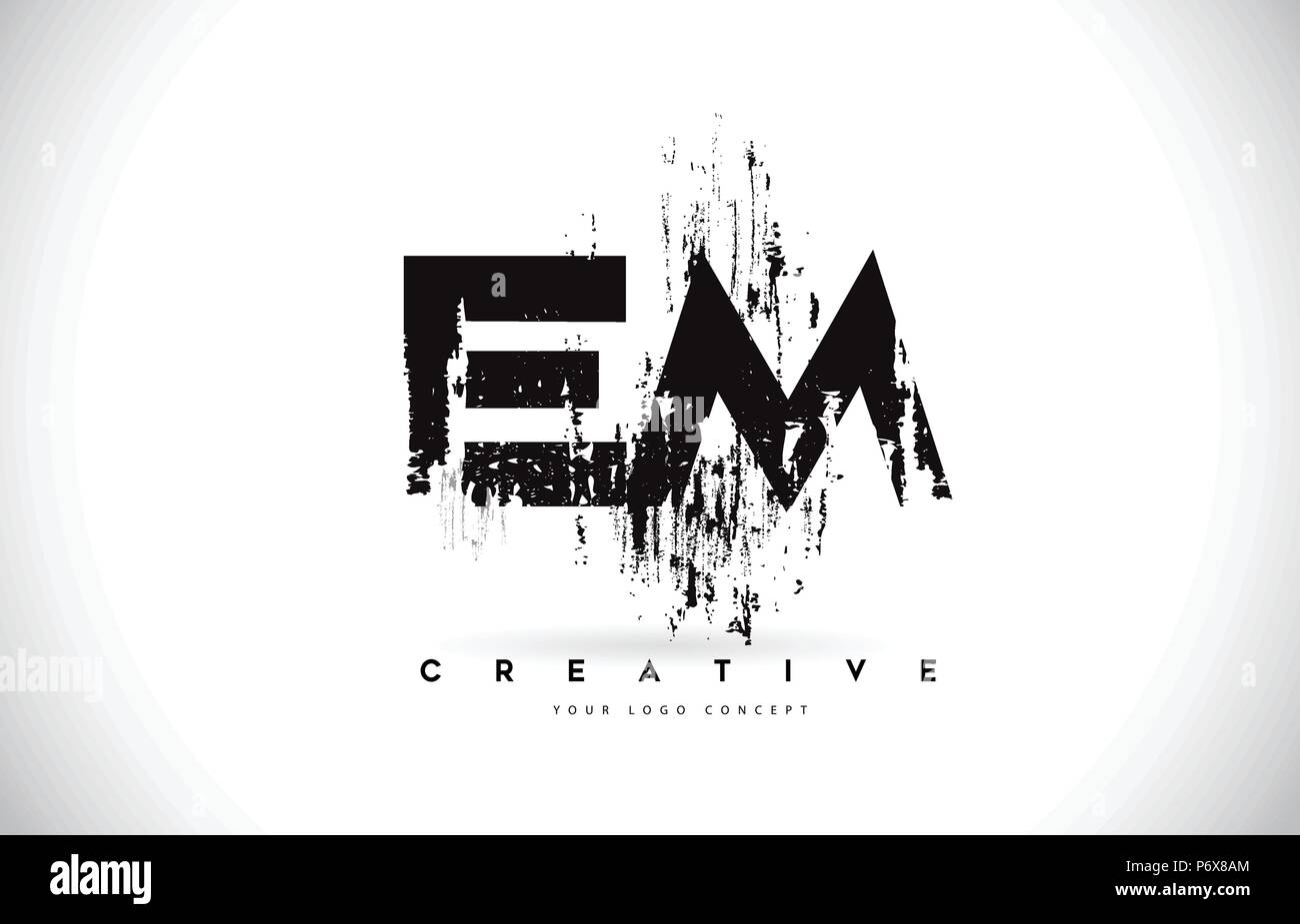 M e logo design hi-res stock photography and images - Alamy