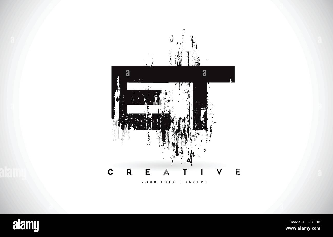 Et letters Stock Vector Images - Alamy