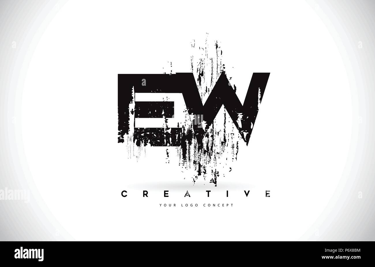 Ew logo design hi-res stock photography and images - Alamy