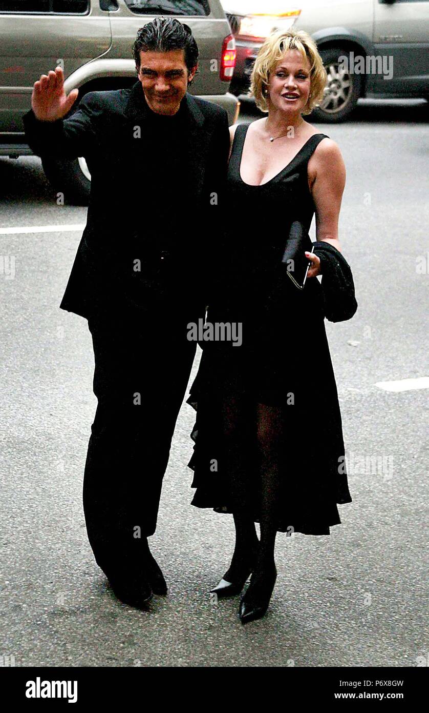 New York City 2004 FILE PHOTO MELANIE GRIFFITH ANTONIO BANDERAS Photo ...