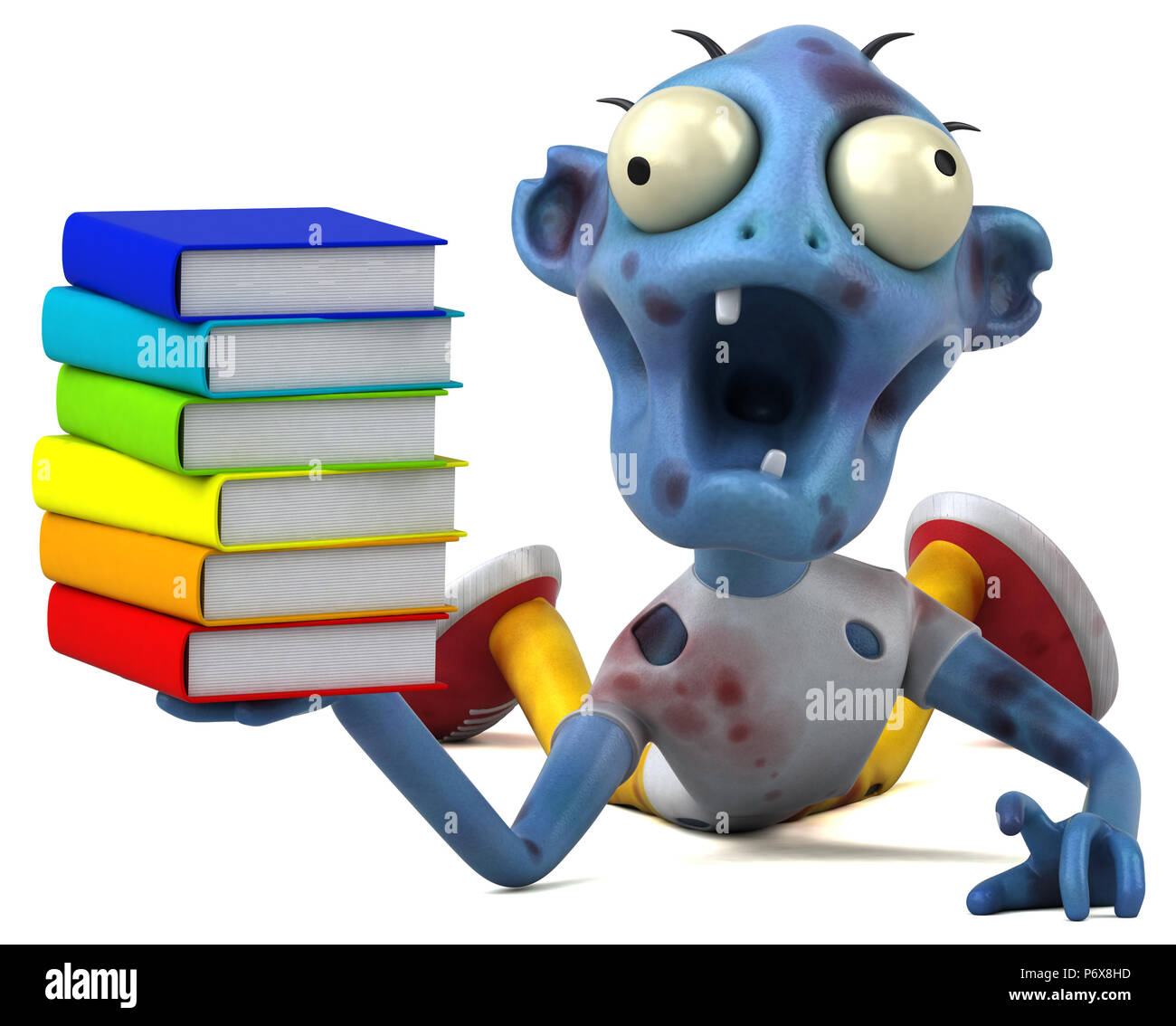 Fun zombie - 3D Illustration Stock Photo - Alamy